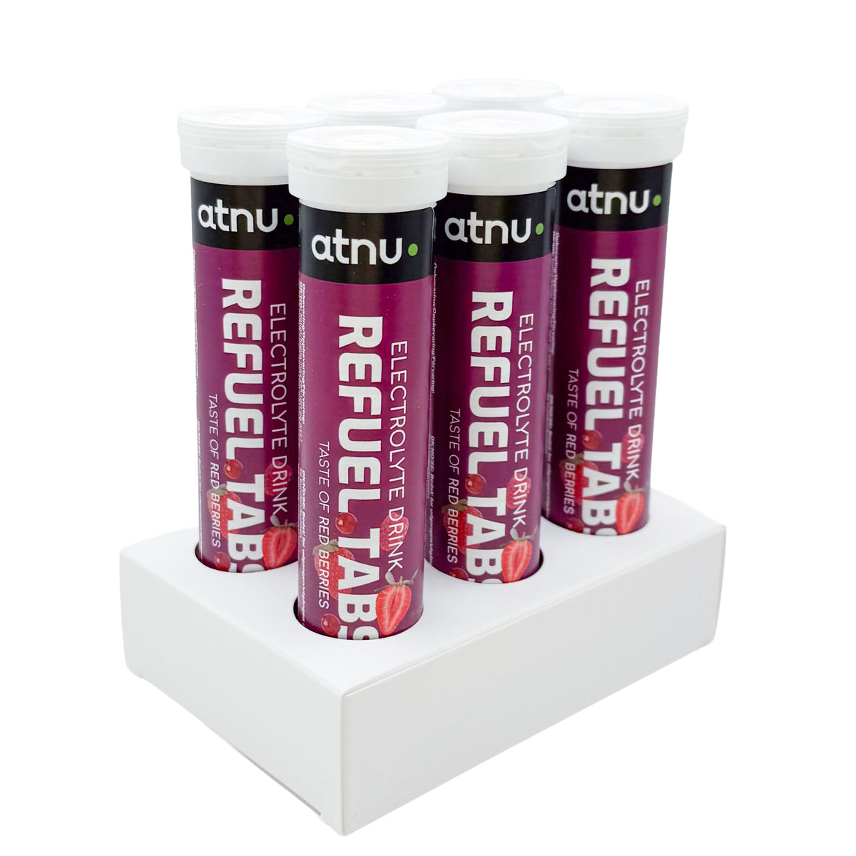 REFUEL ELECTROLYT TABS - RED BERRIES BOX6 – ATNU ENERGY | Stay Motivated